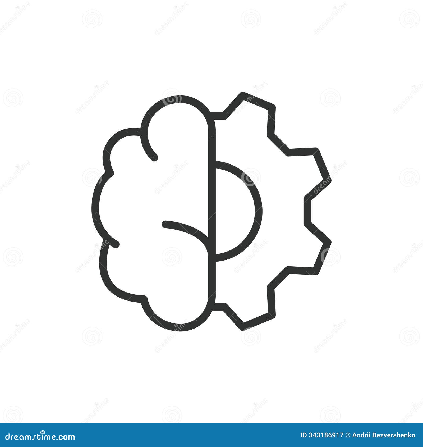 Engineer Mind Icon in Line Design. Engineer, Mind, Logic, Innovation ...
