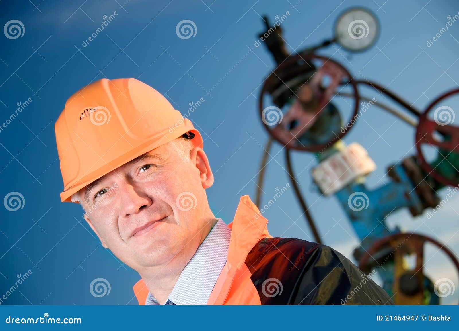 Oil Valves And Piping. Production Wellhead. A Natural Oil Well ...