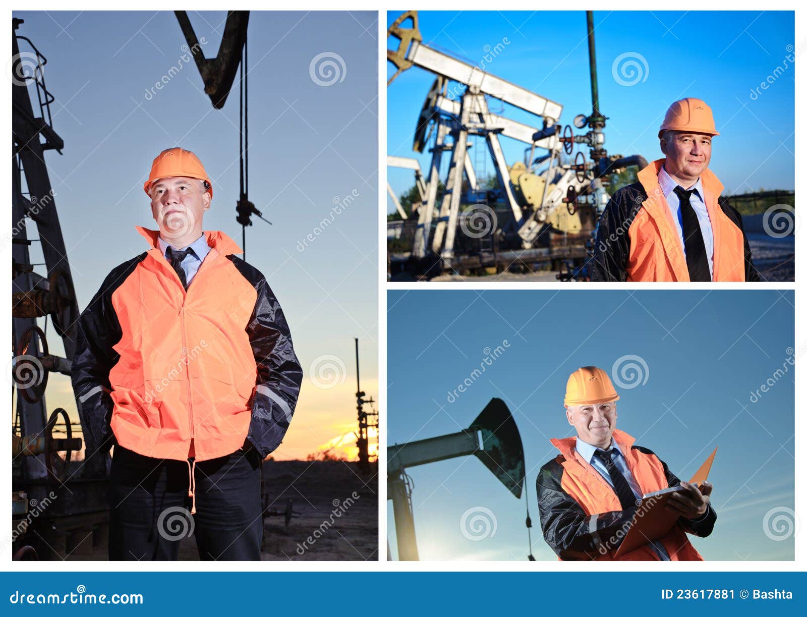 Engineer in an oil field stock image. Image of fuel, business - 23617881