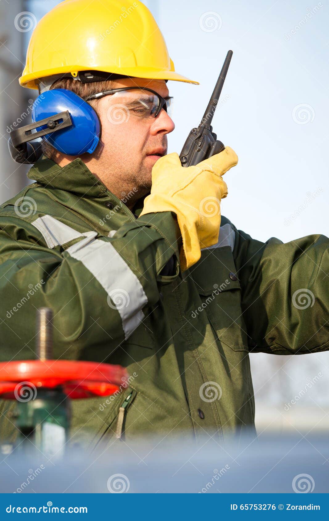Engineer in the Oil and Natural Gas Field Stock Photo - Image of ...