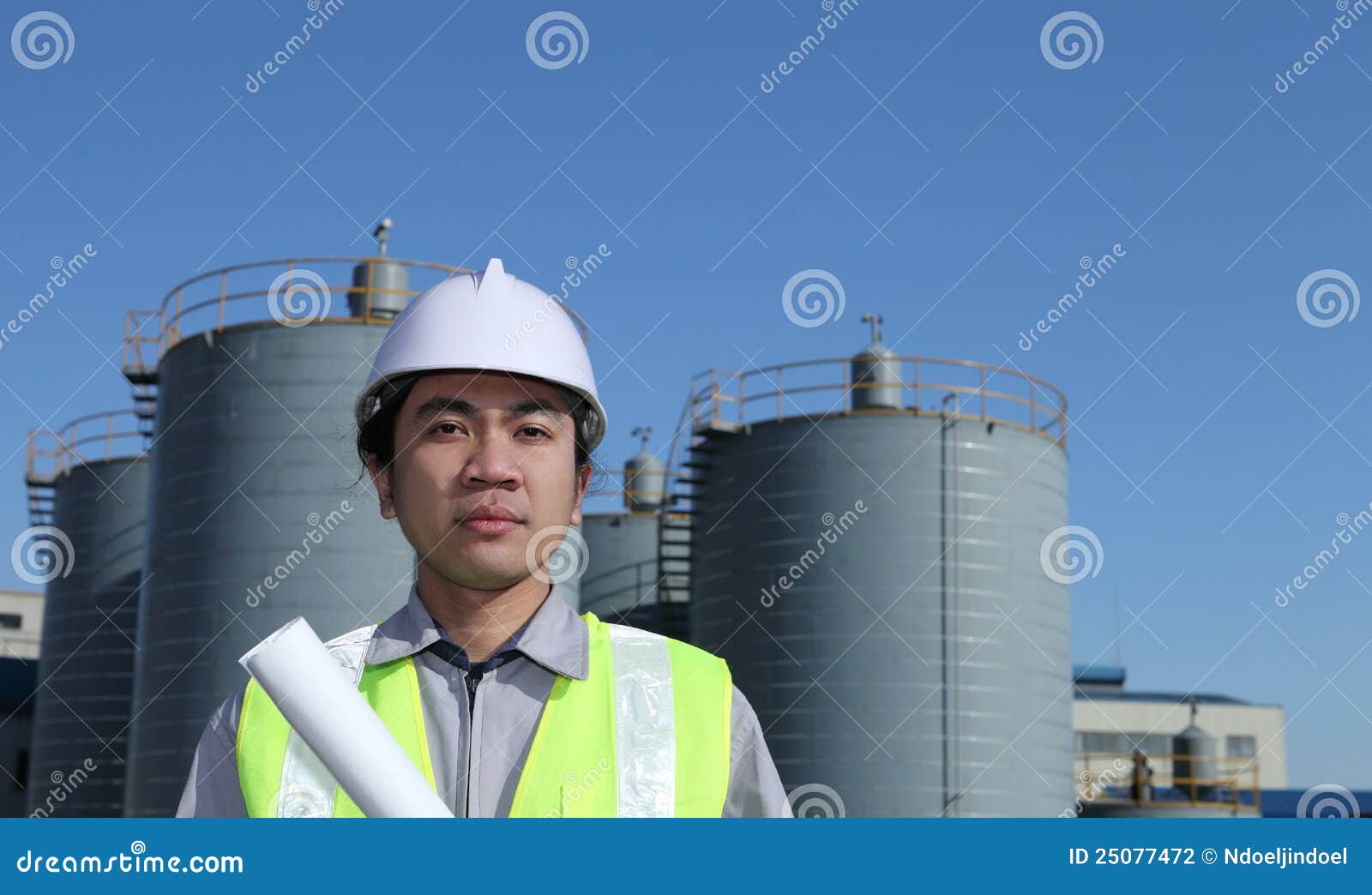 Engineer of oil refinery stock photo. Image of human - 25077472