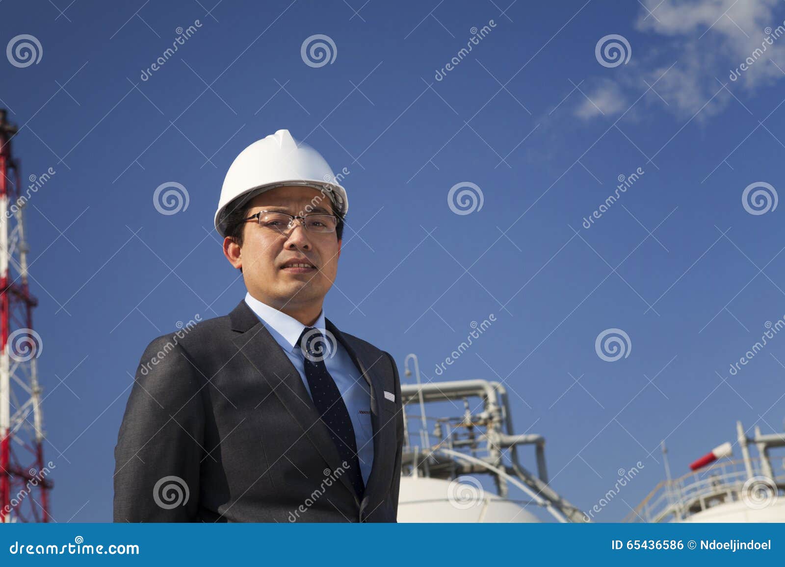 Engineer oil refinery stock photo. Image of industrial - 65436586