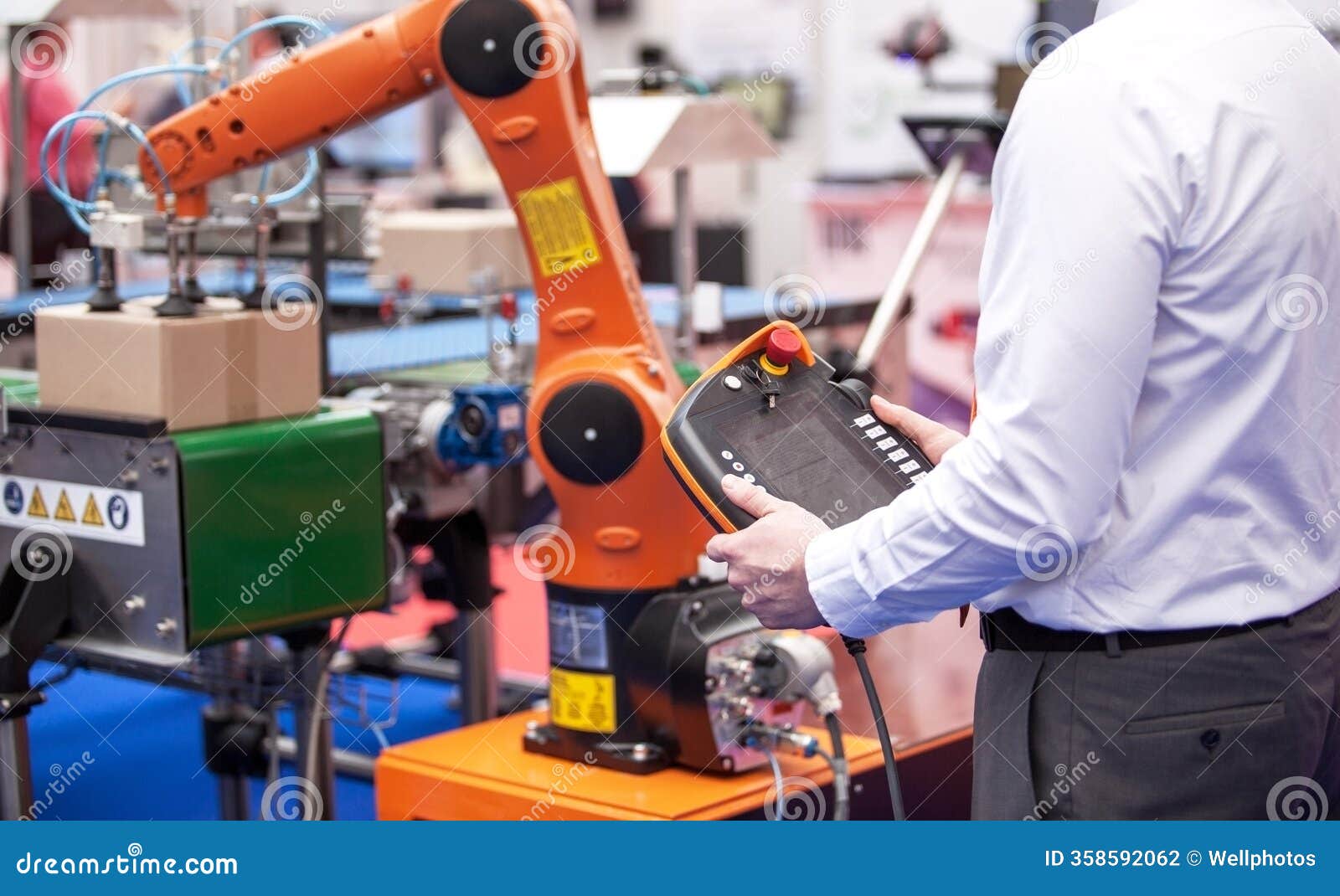 Automated Industrial Storage System With Green Light, Smart Warehouse ...