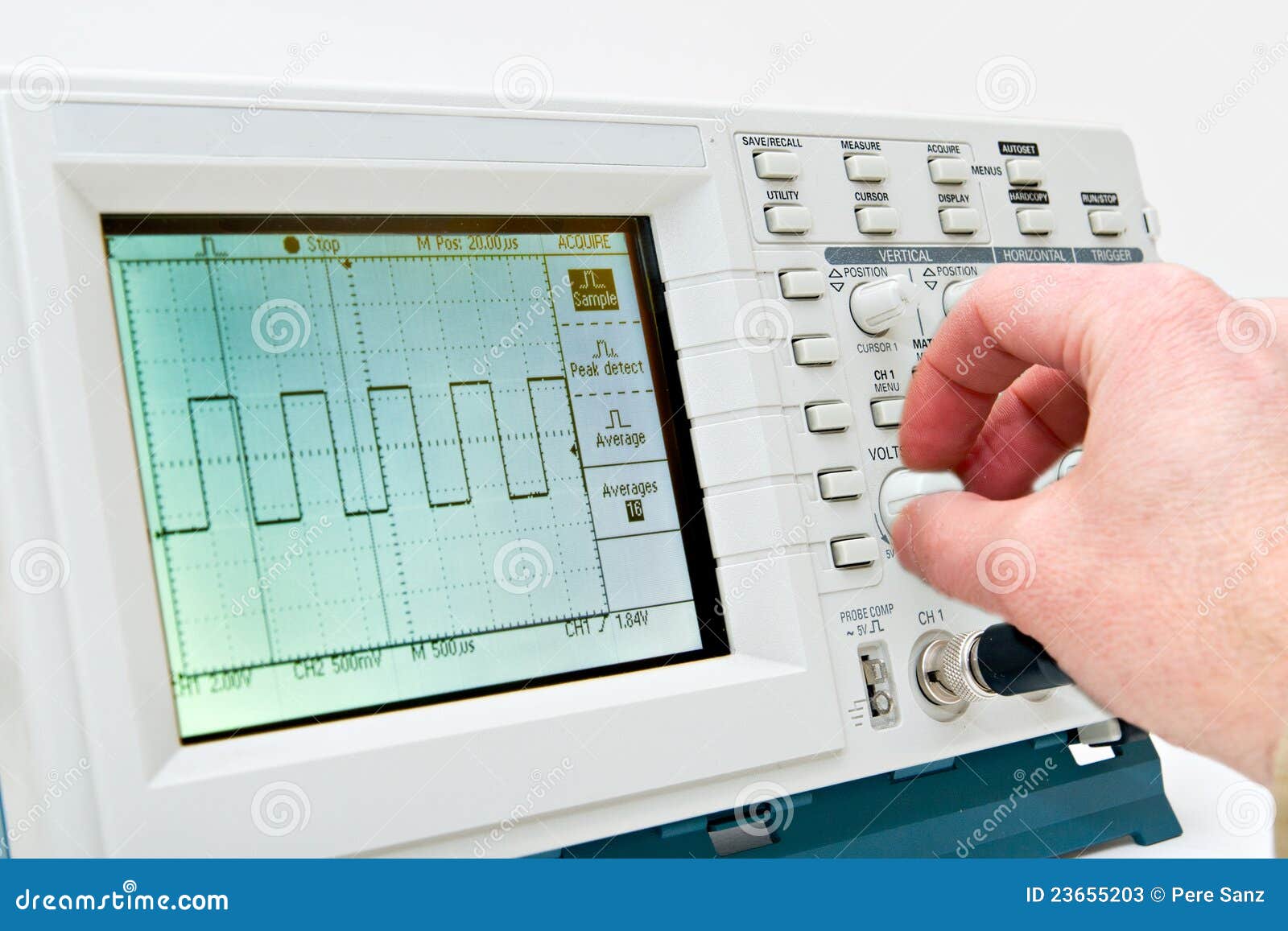 Engineer Operating a Scope stock image. Image of modern - 23655203