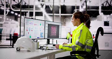 Engineer Operator Using SCADA System Stock Photo - Image of application ...