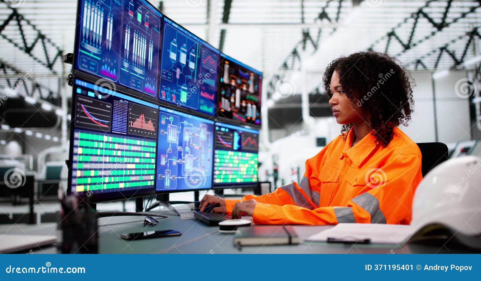 Engineer Operator Using Scada System Stock Photo | CartoonDealer.com ...