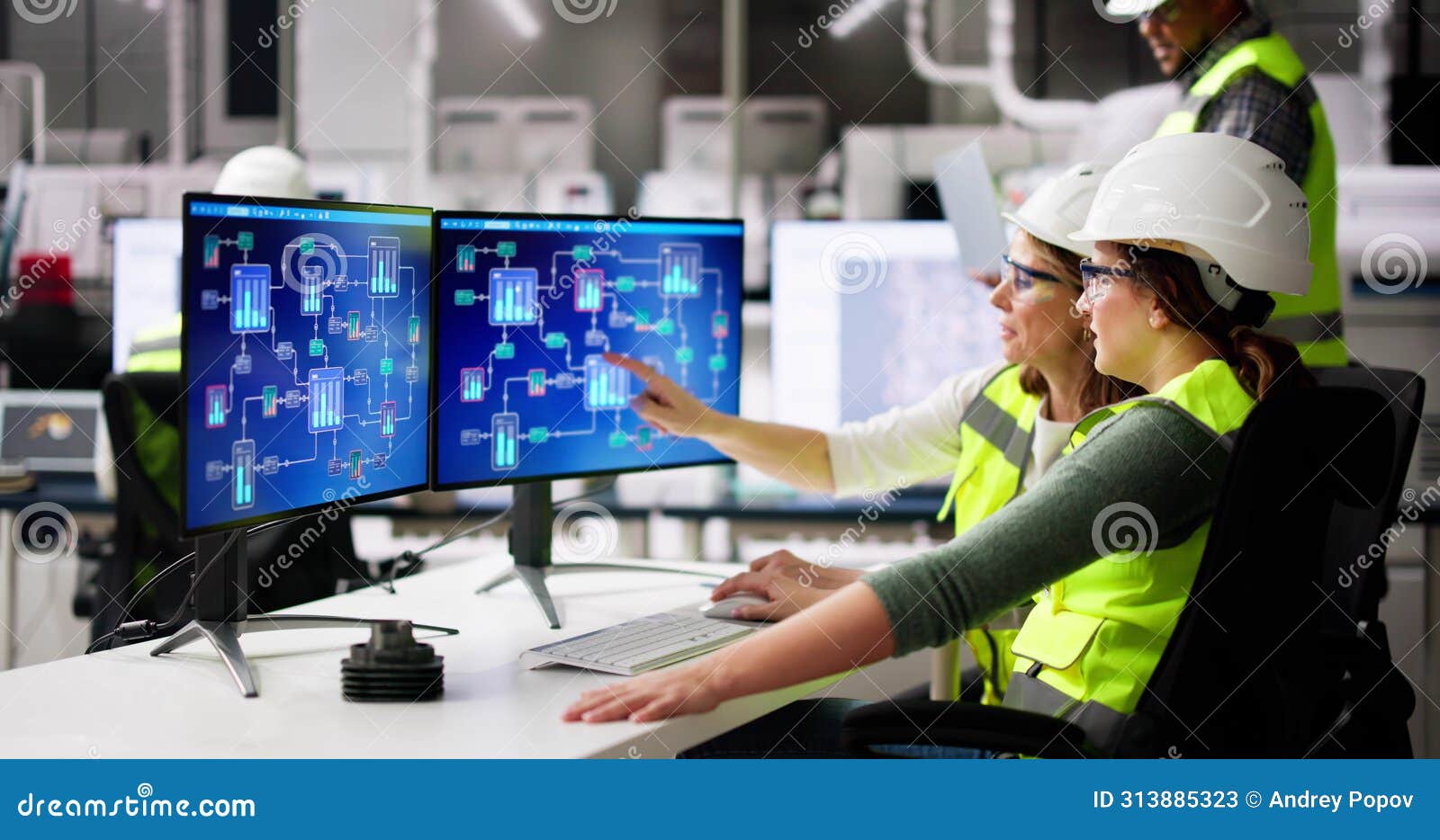 Engineer Operators Using Scada System Stock Image - Image of learning ... Engineer Operators Using Scada System Stock Image - Image of learning ...