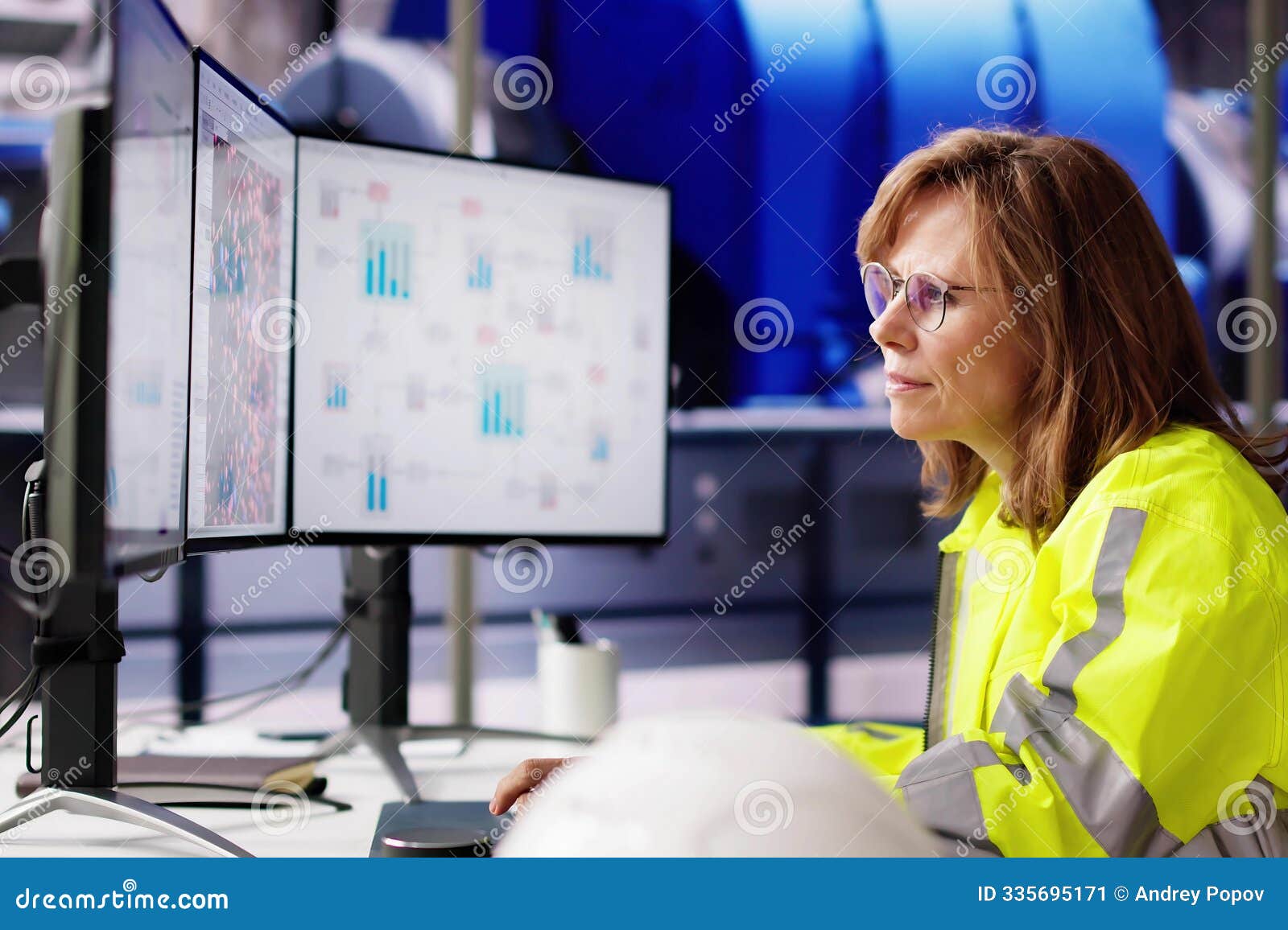 Engineer Operators Using Scada System Stock Image - Image of screens ... Engineer Operators Using Scada System Stock Image - Image of screens ...