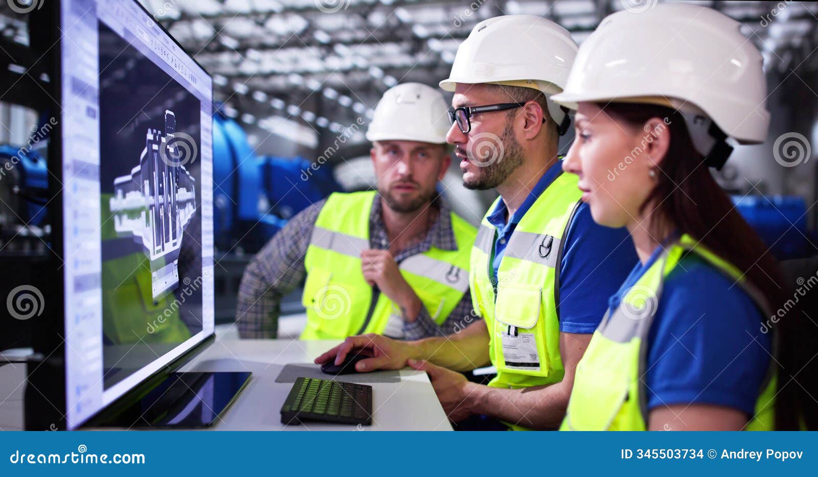 Engineer Operators Using Scada System Stock Photo - Image of monitoring ...