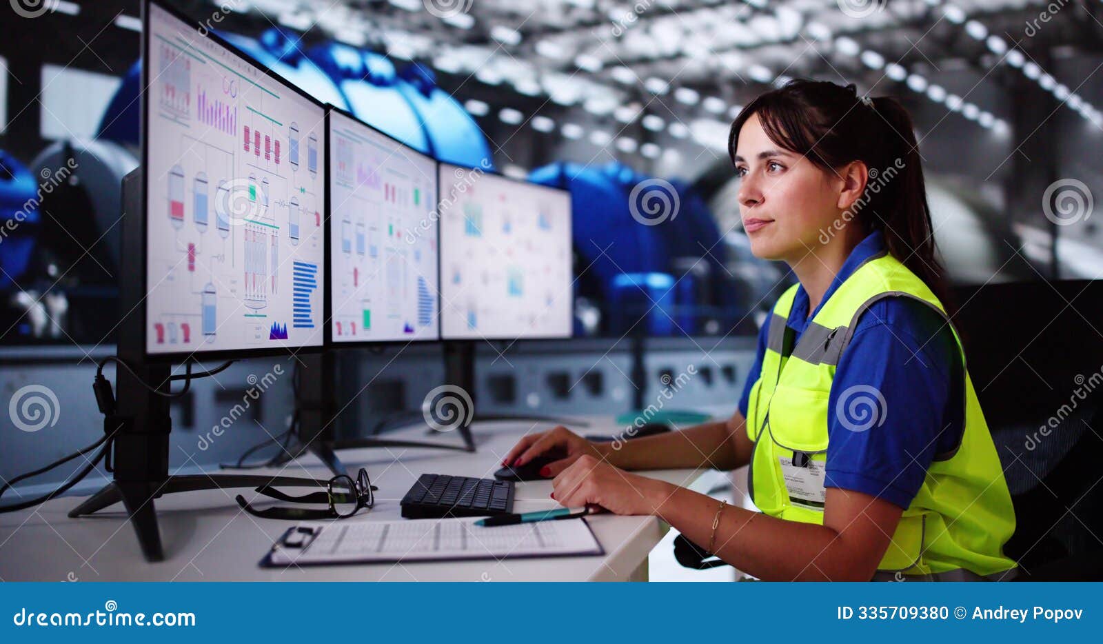 Engineer Operators Using Scada System Stock Photo - Image of screen ... Engineer Operators Using Scada System Stock Photo - Image of screen ...
