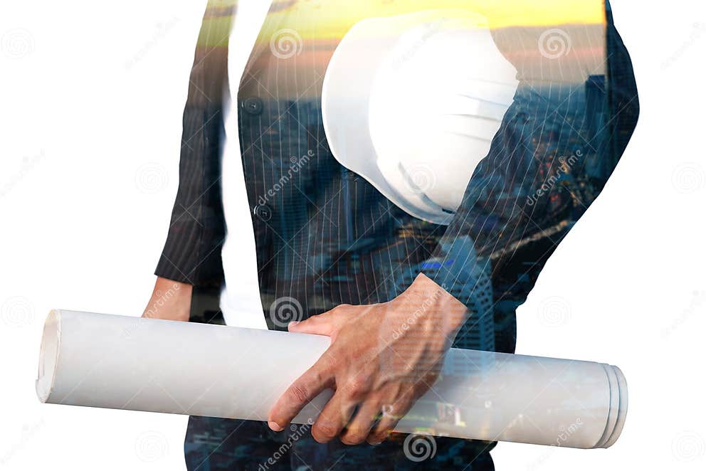 An Engineer People is Working and Controlling the Construction Which ...