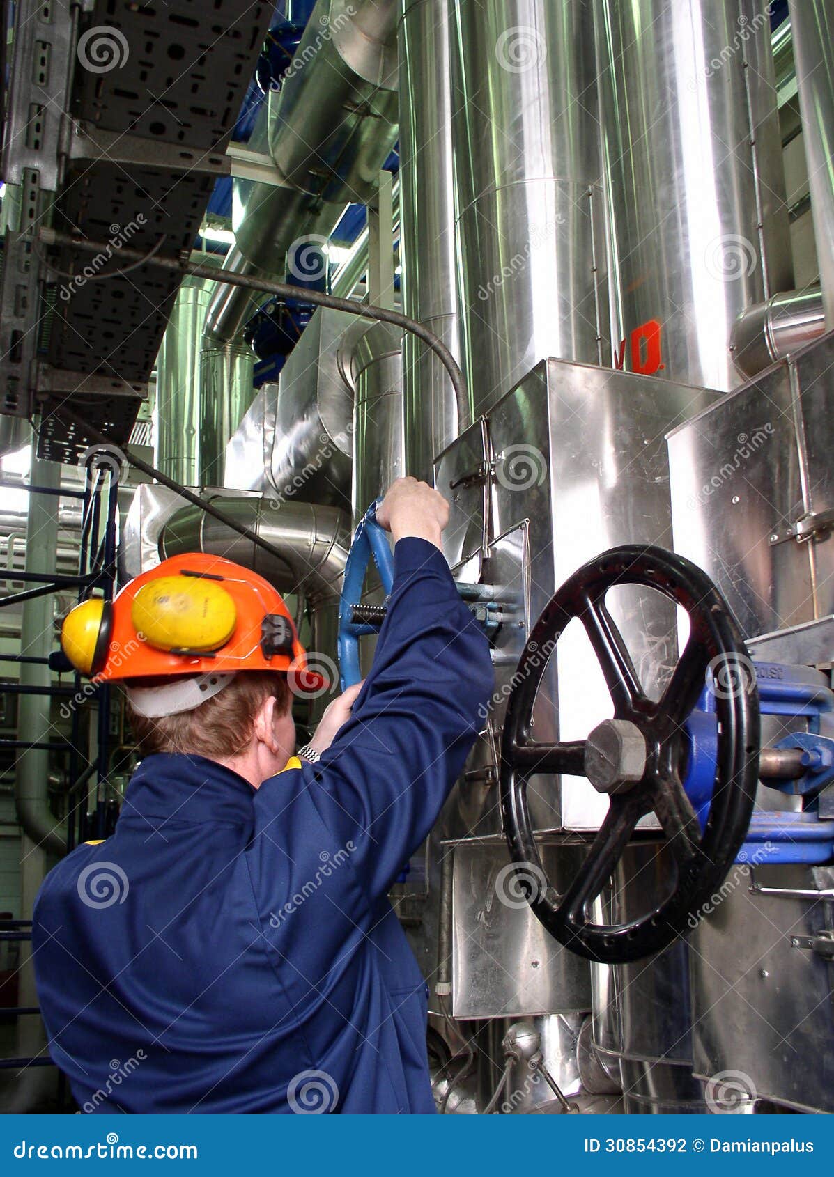Engineer and pipelines stock photo. Image of modern, indoor - 30854392