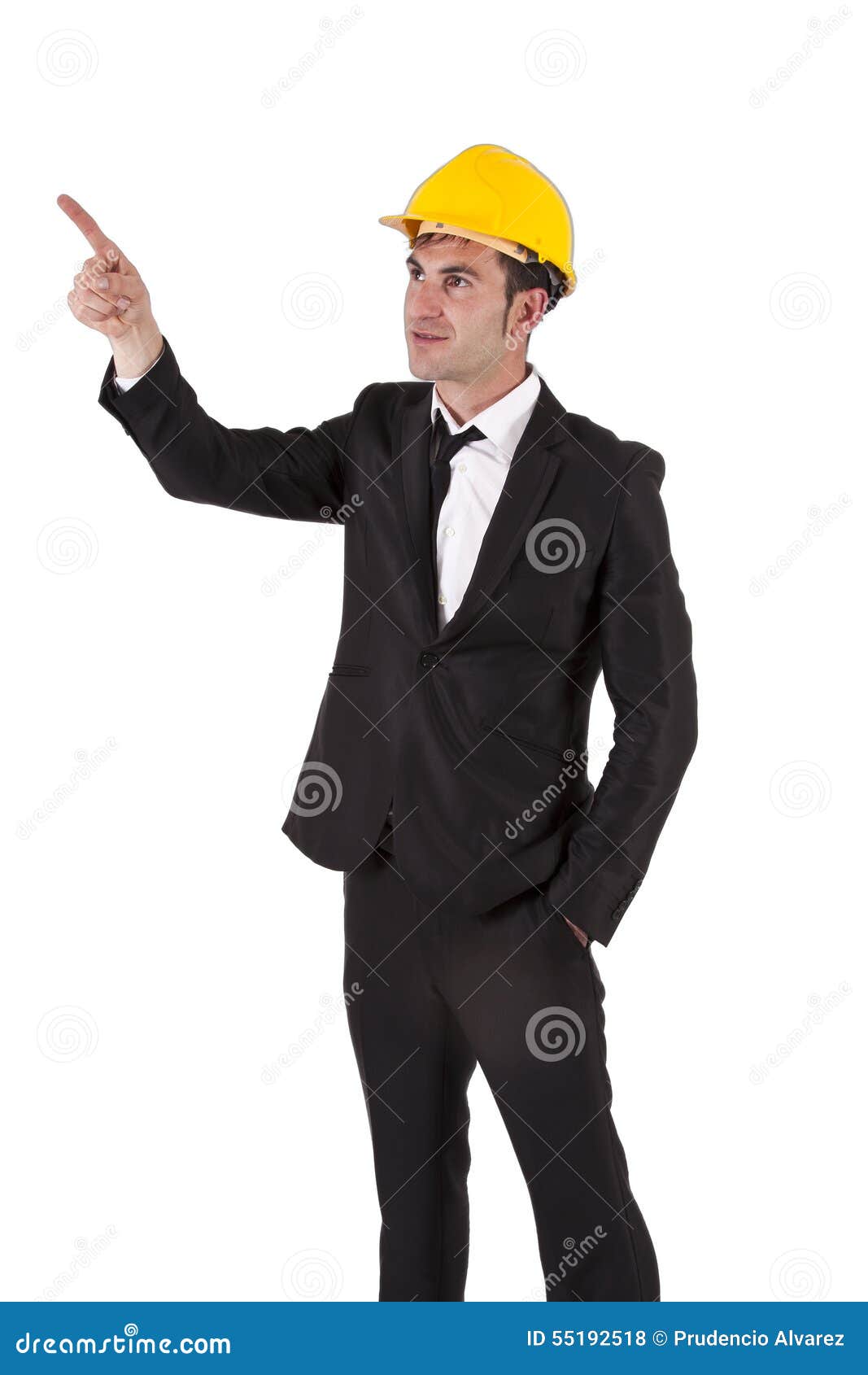 Engineer pointing stock photo. Image of engineer, building - 55192518