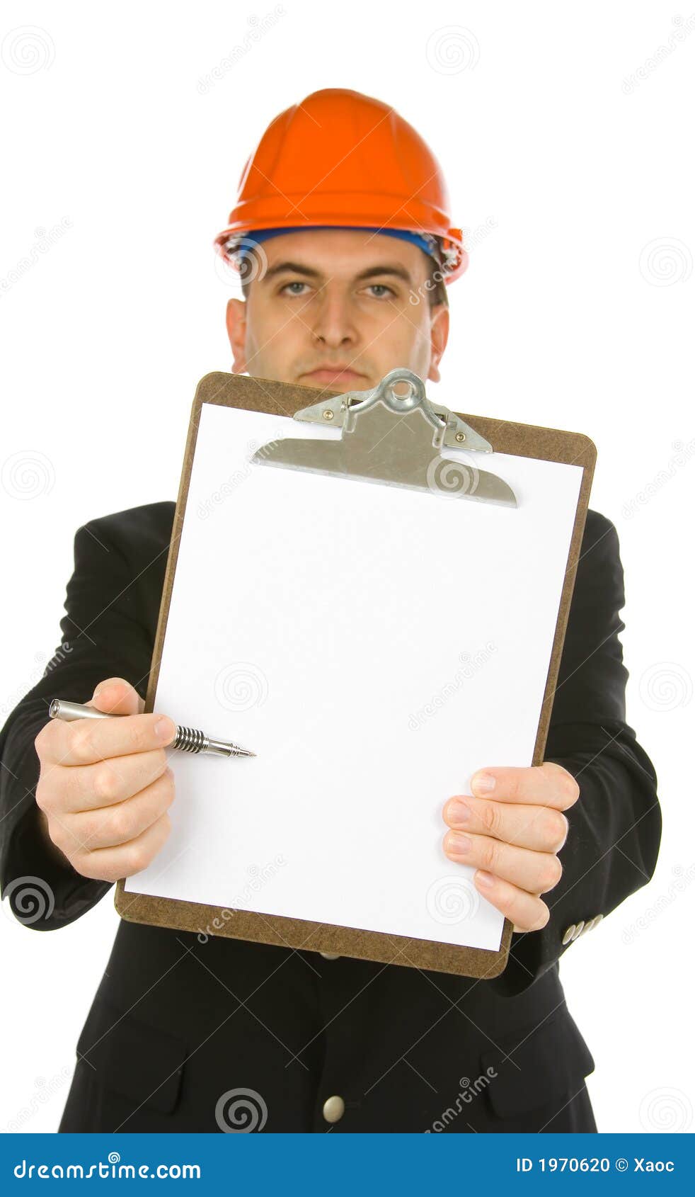 Engineer pointing with pen stock photo. Image of communicate - 1970620