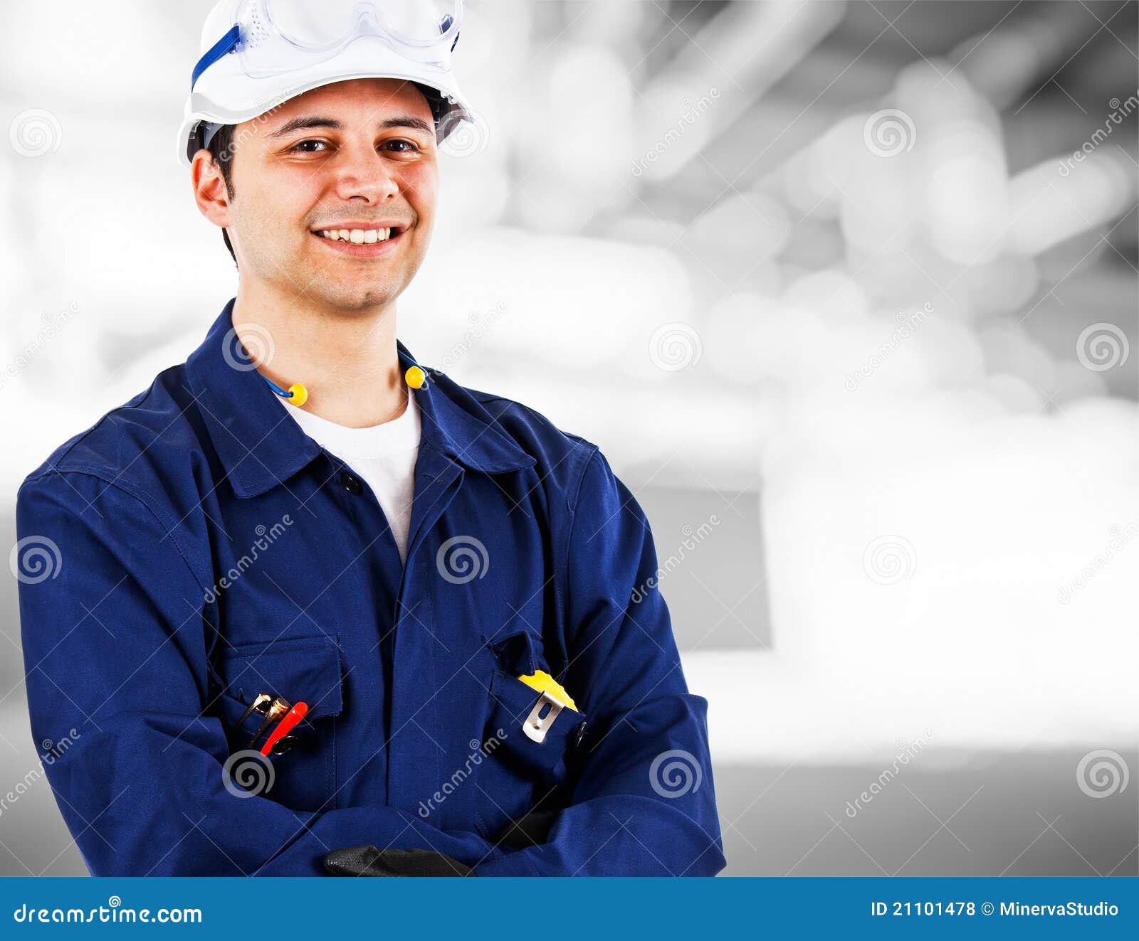 Engineer portrait stock photo. Image of worker, site - 21101478