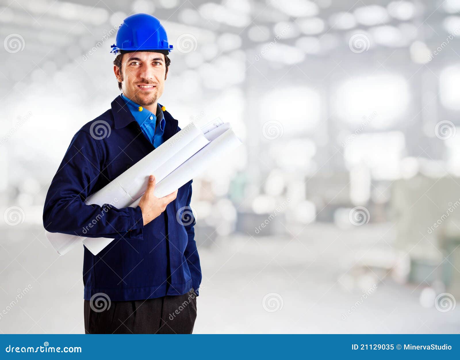 Engineer portrait stock image. Image of interior, manager - 21129035