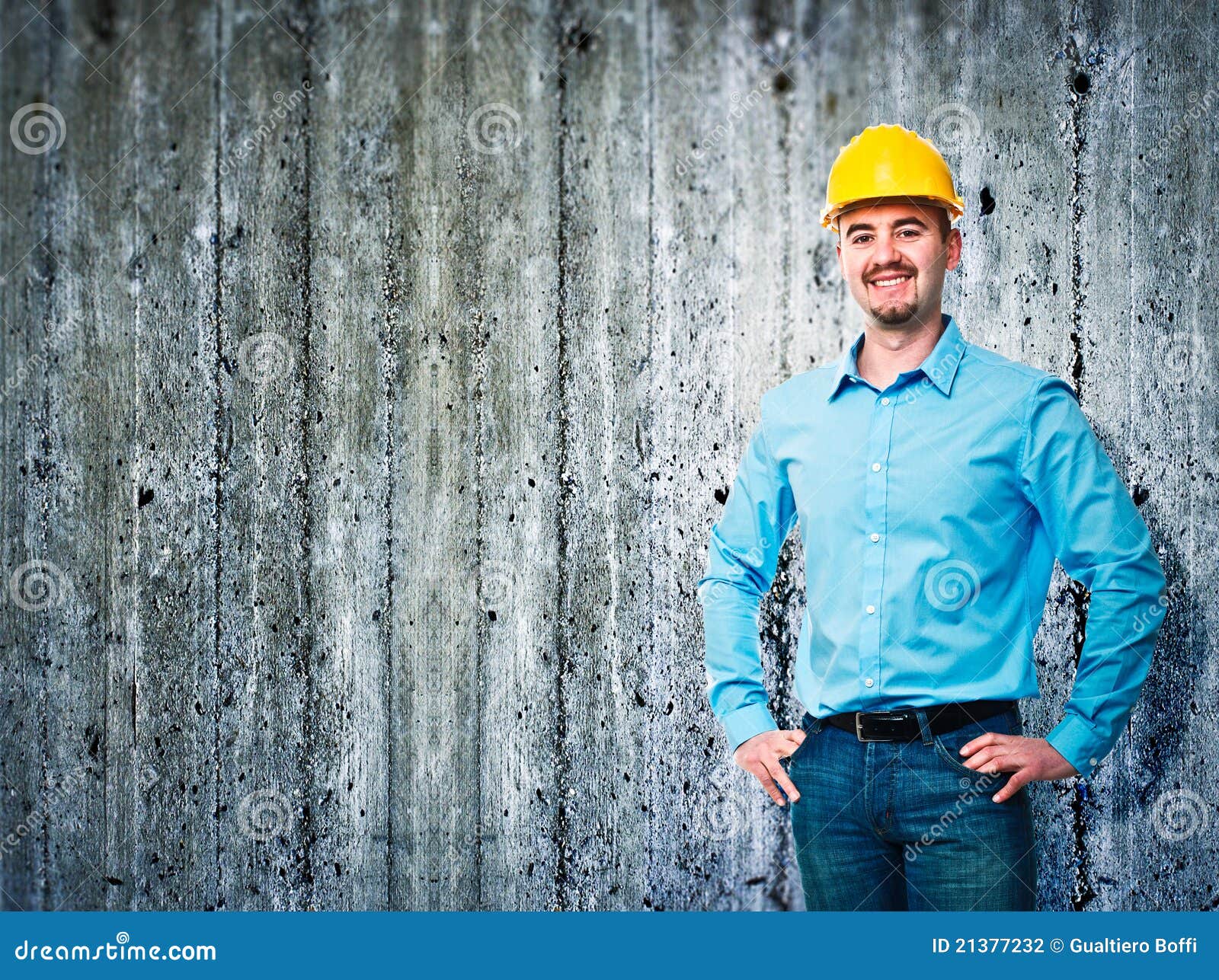 Engineer portrait stock photo. Image of wall, confident - 21377232