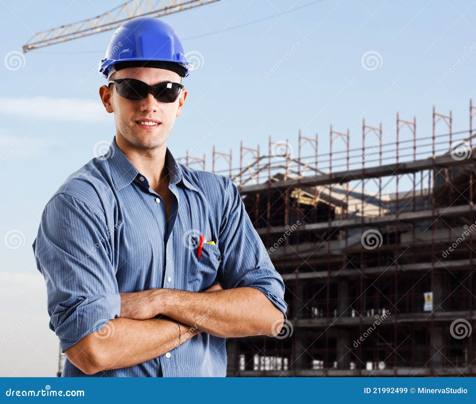 Engineer portrait stock image. Image of heavy, working - 21992499