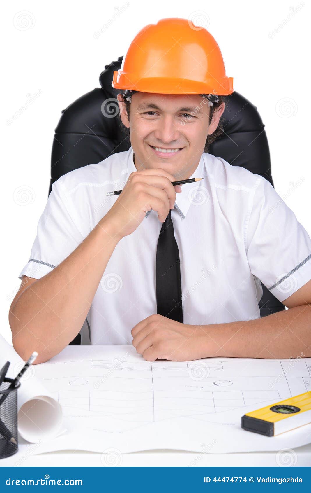 Engineer stock photo. Image of architecture, person, hardhat - 44474774