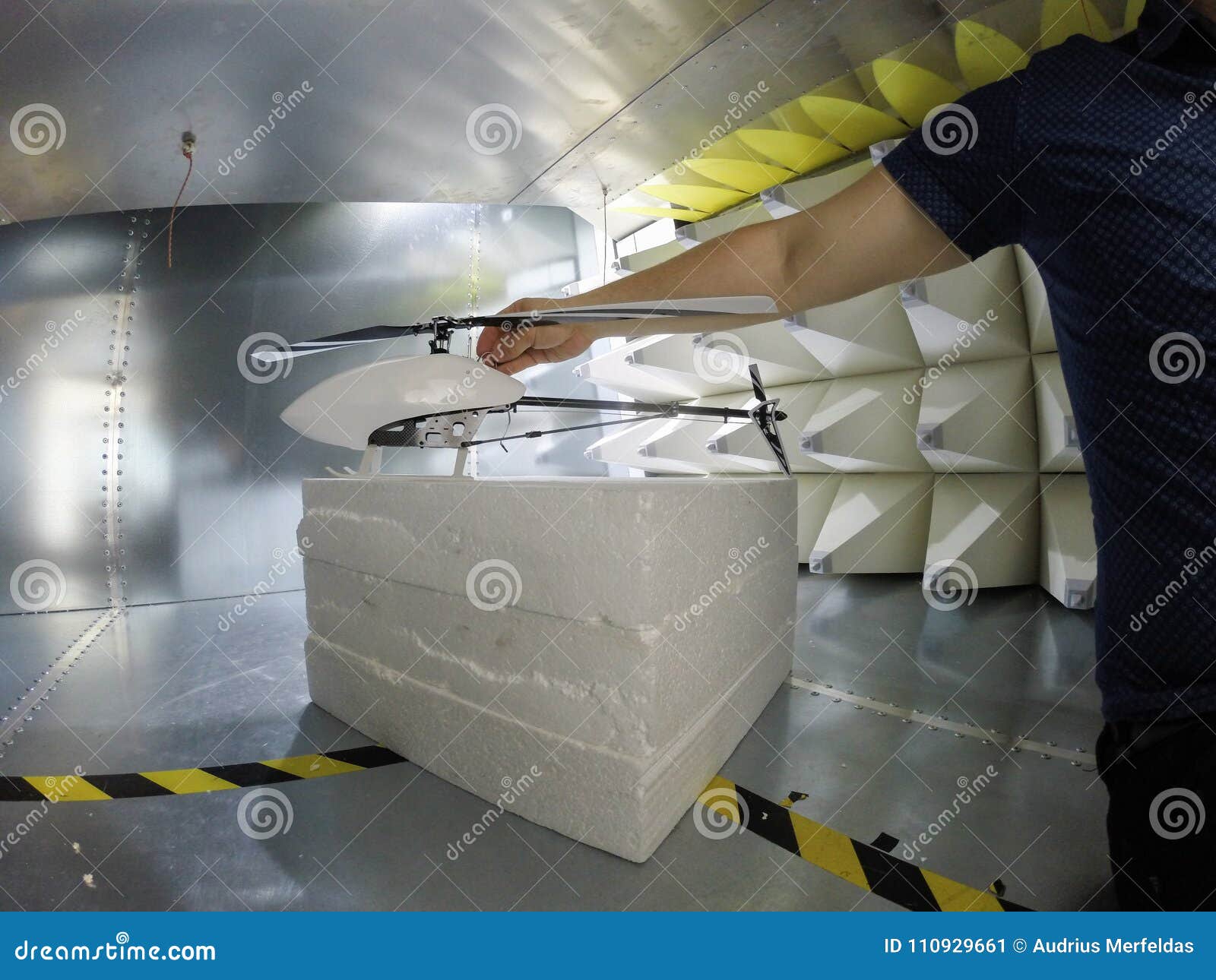 Engineer Preparing for the Electromagnetic Compatibility EMC Test Stock ...