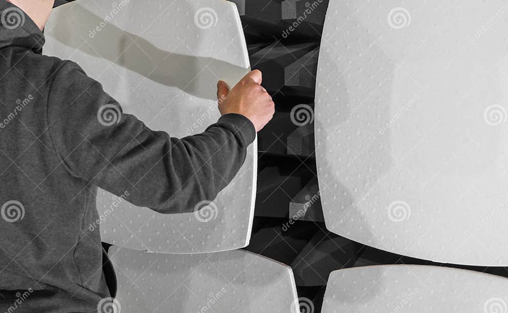 Engineer Preparing for the Electromagnetic Compatibility EMC Test Stock ...