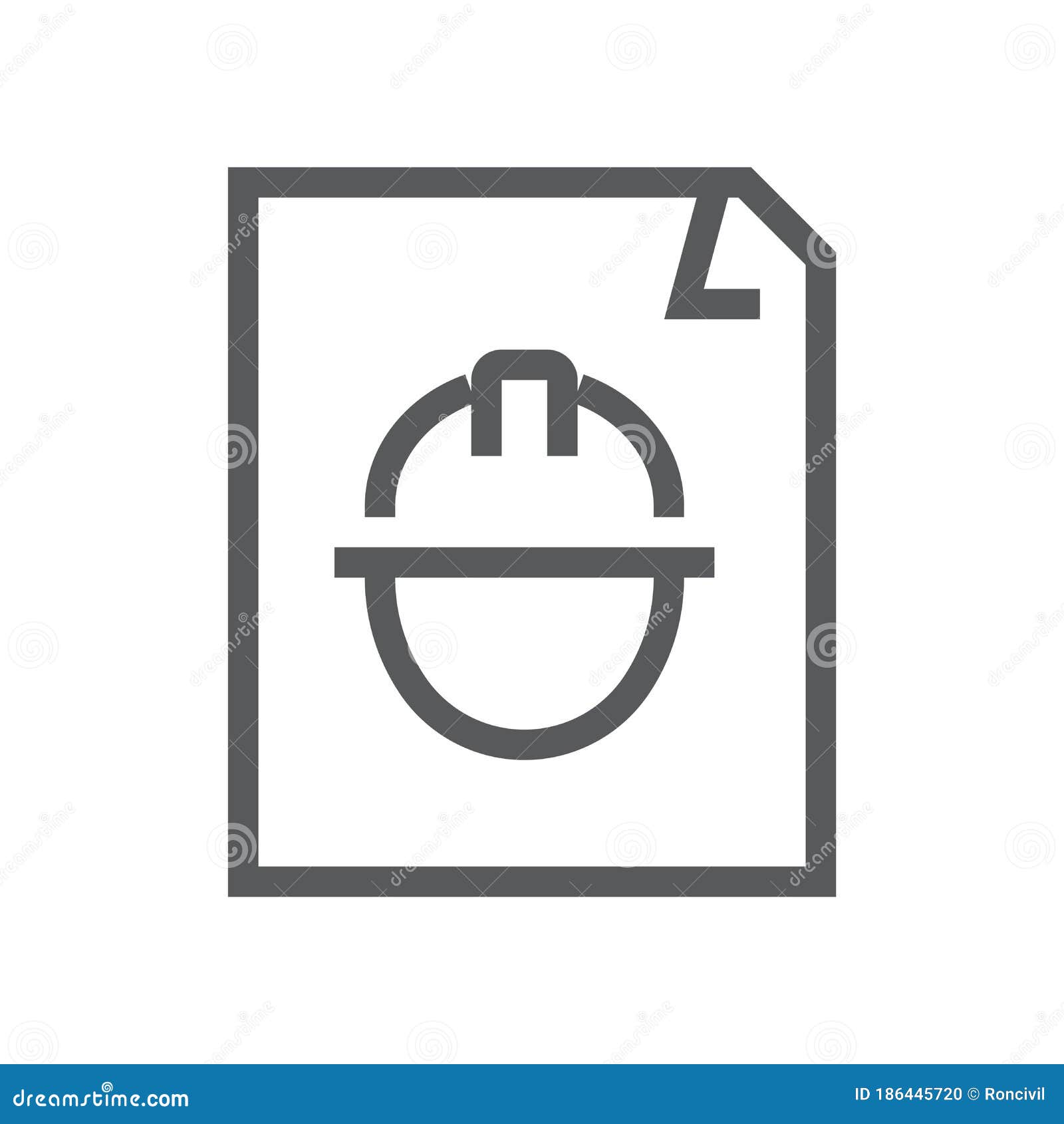 Engineer profile icon stock vector. Illustration of folio - 186445720