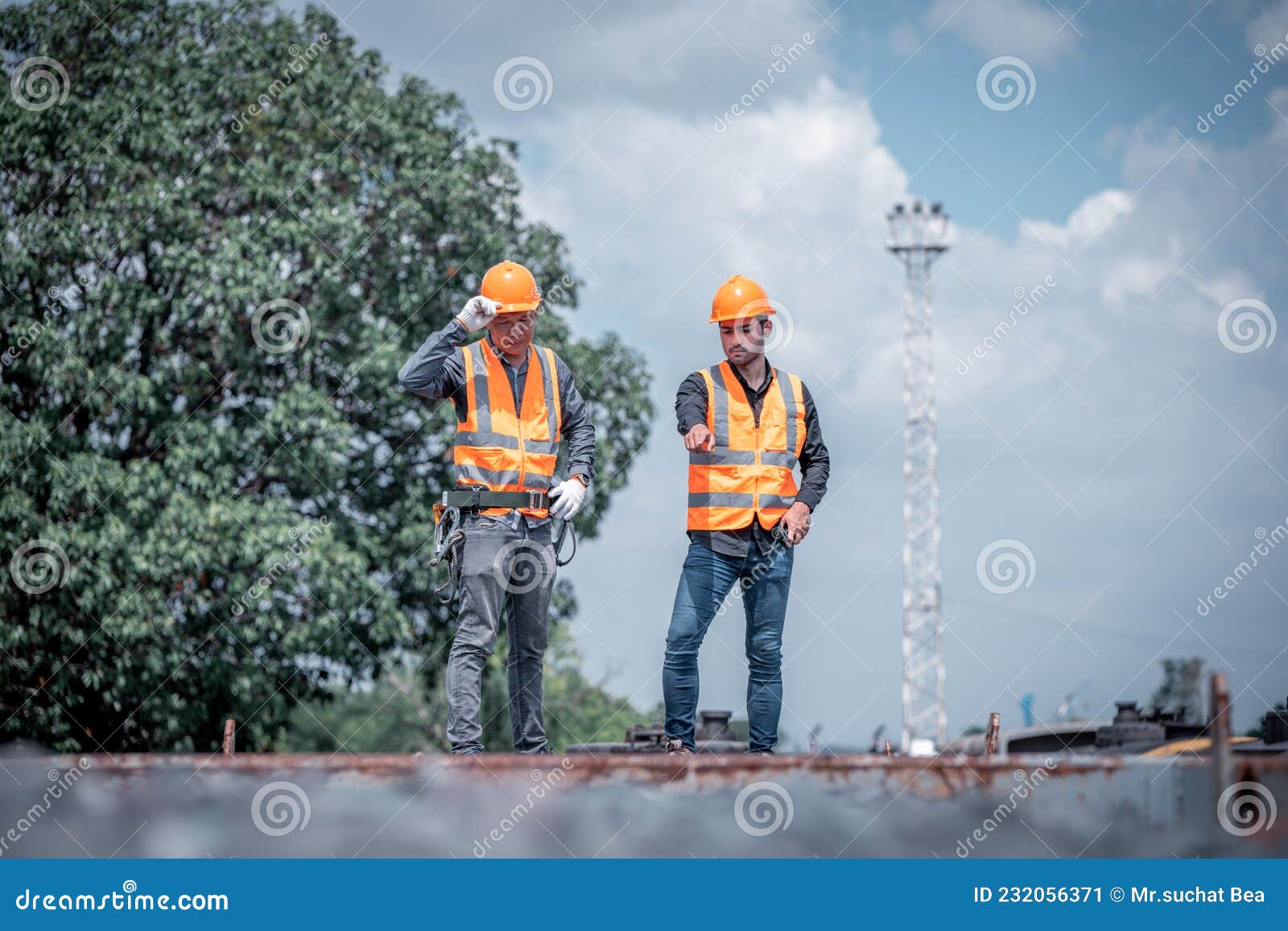 Engineer Railway Under Checking Construction Process Train Testing and ...