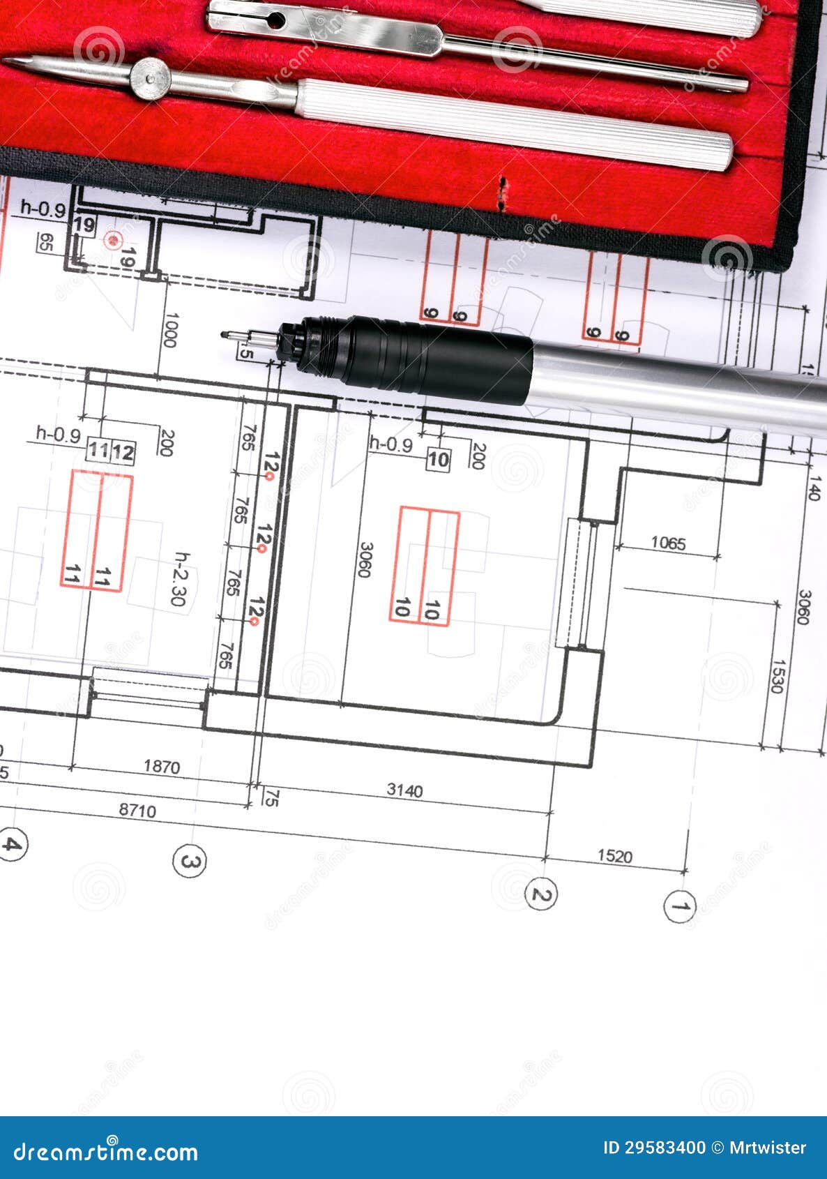 Engineer s workspace stock photo. Image of architectural - 29583400