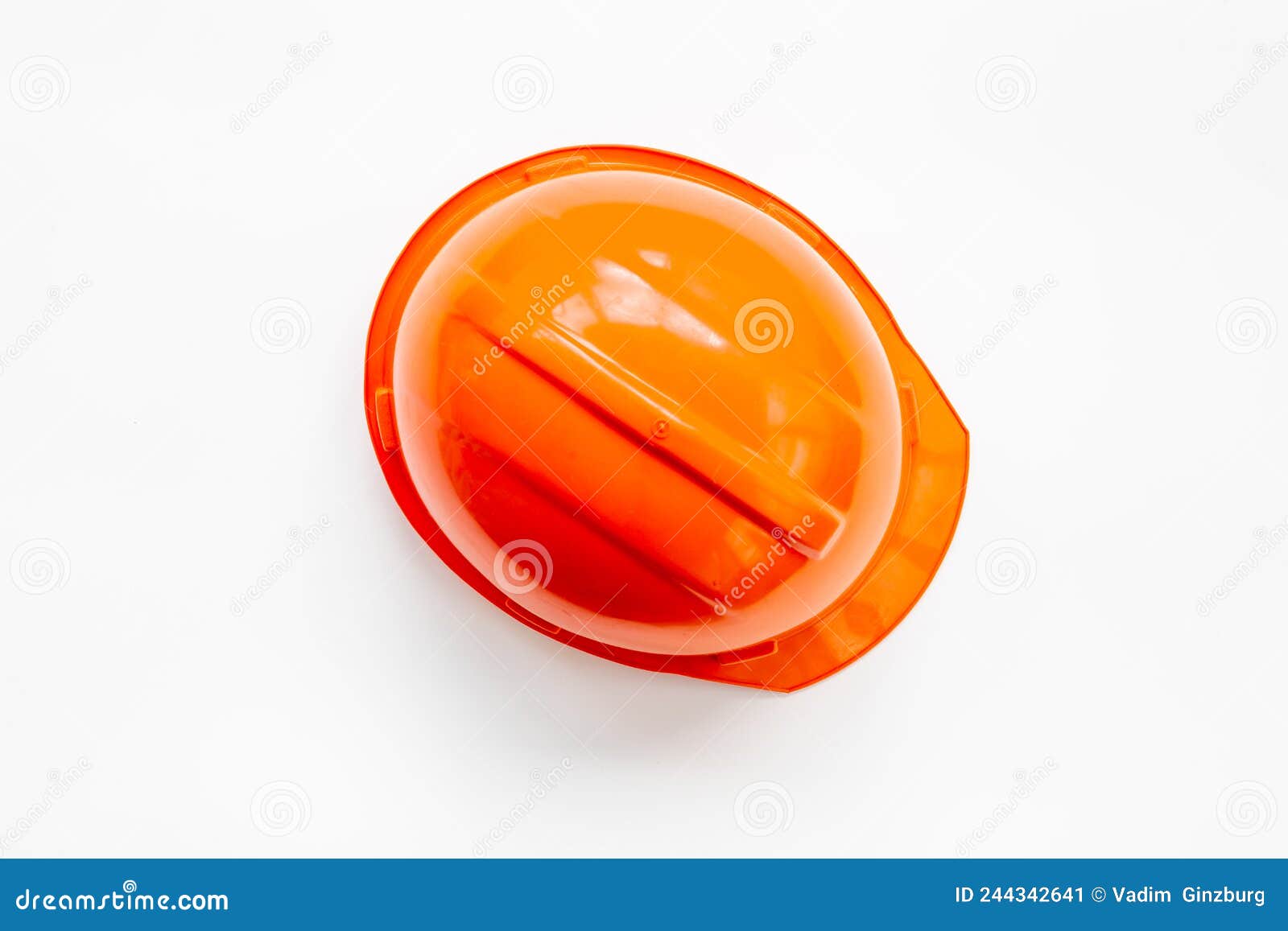 Engineer Safety Construction Helmet Top View. Construction Concept ...
