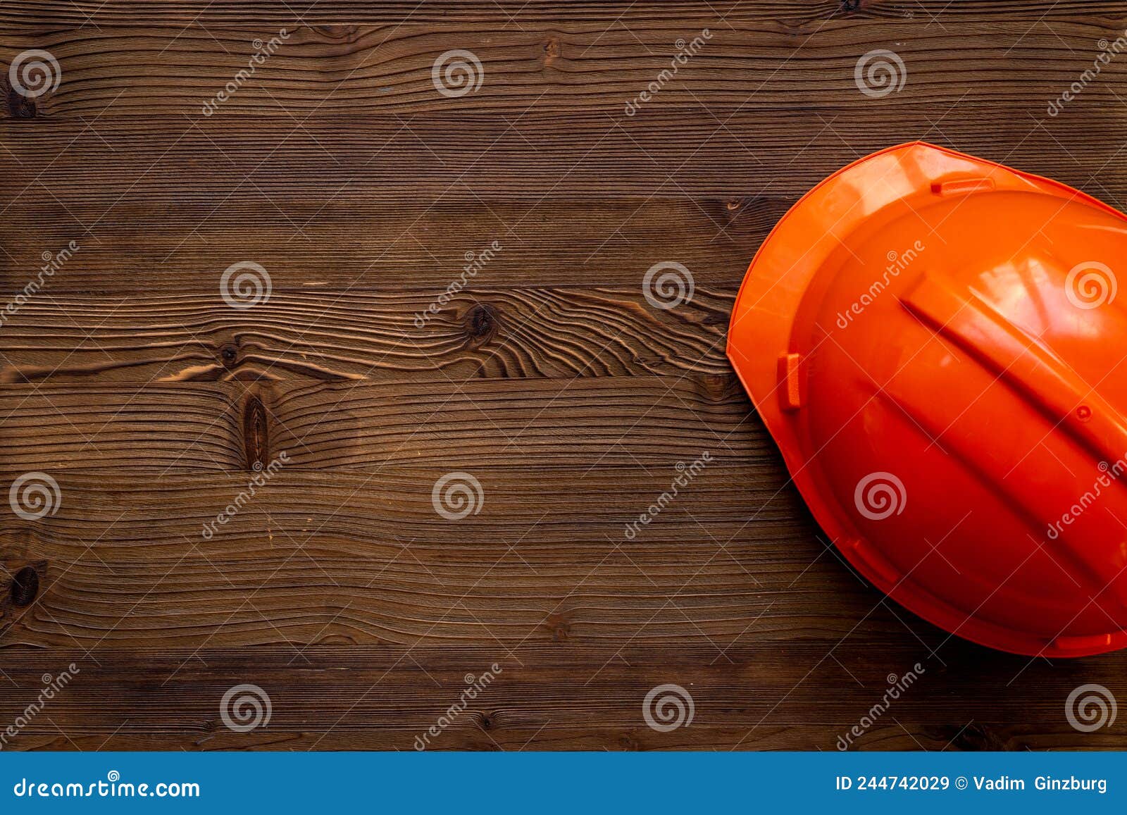 Engineer Safety Construction Helmet Top View. Construction Concept ...