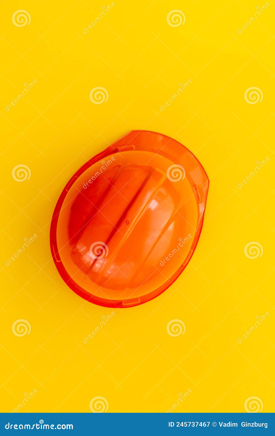 Engineer Safety Helmet Overhead View. Construction Background Stock ...