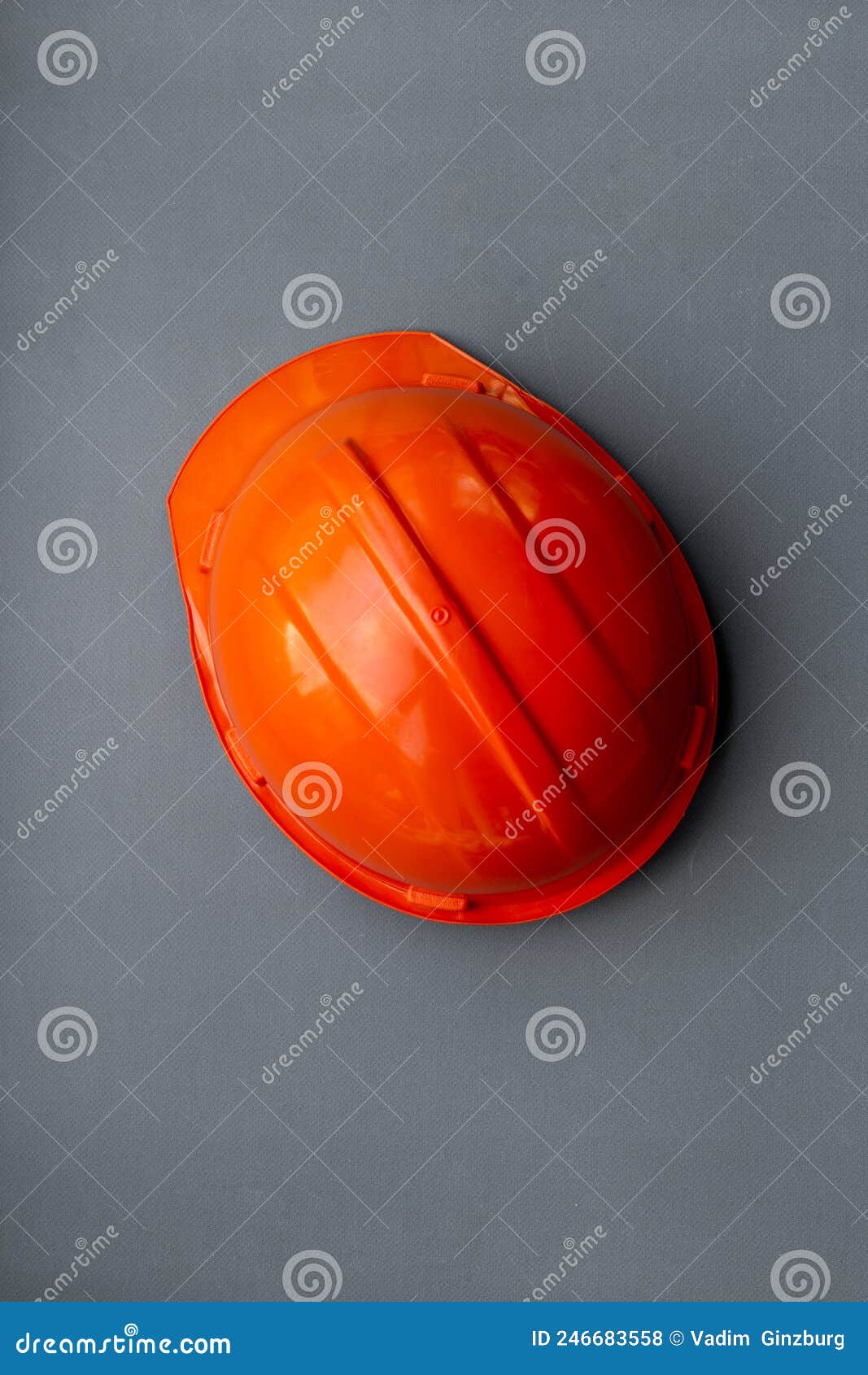 Engineer Safety Helmet Overhead View. Construction Background Stock ...