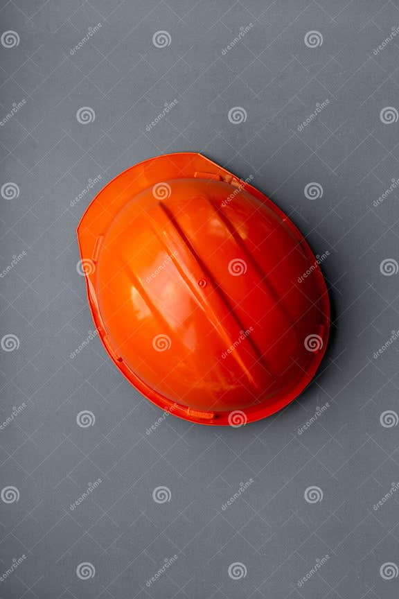 Engineer Safety Helmet Overhead View. Construction Background Stock ...