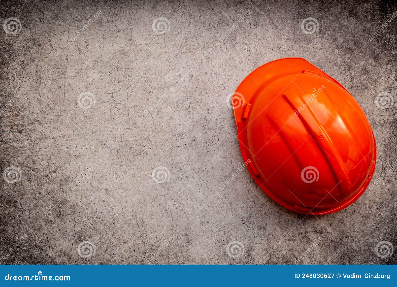 Engineer Safety Helmet Overhead View. Construction Background Stock ...