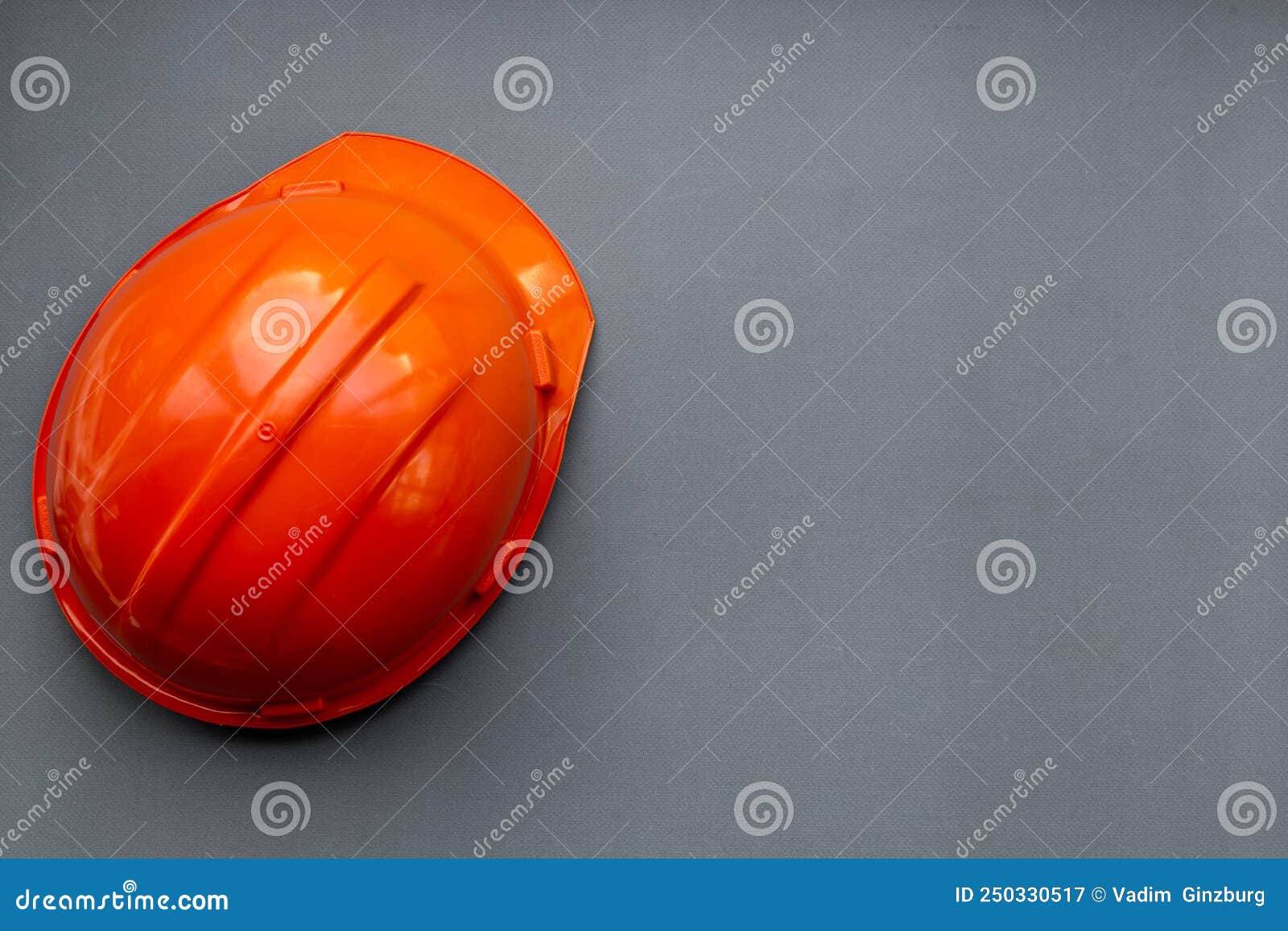 Engineer Safety Helmet Overhead View. Construction Background Stock ...