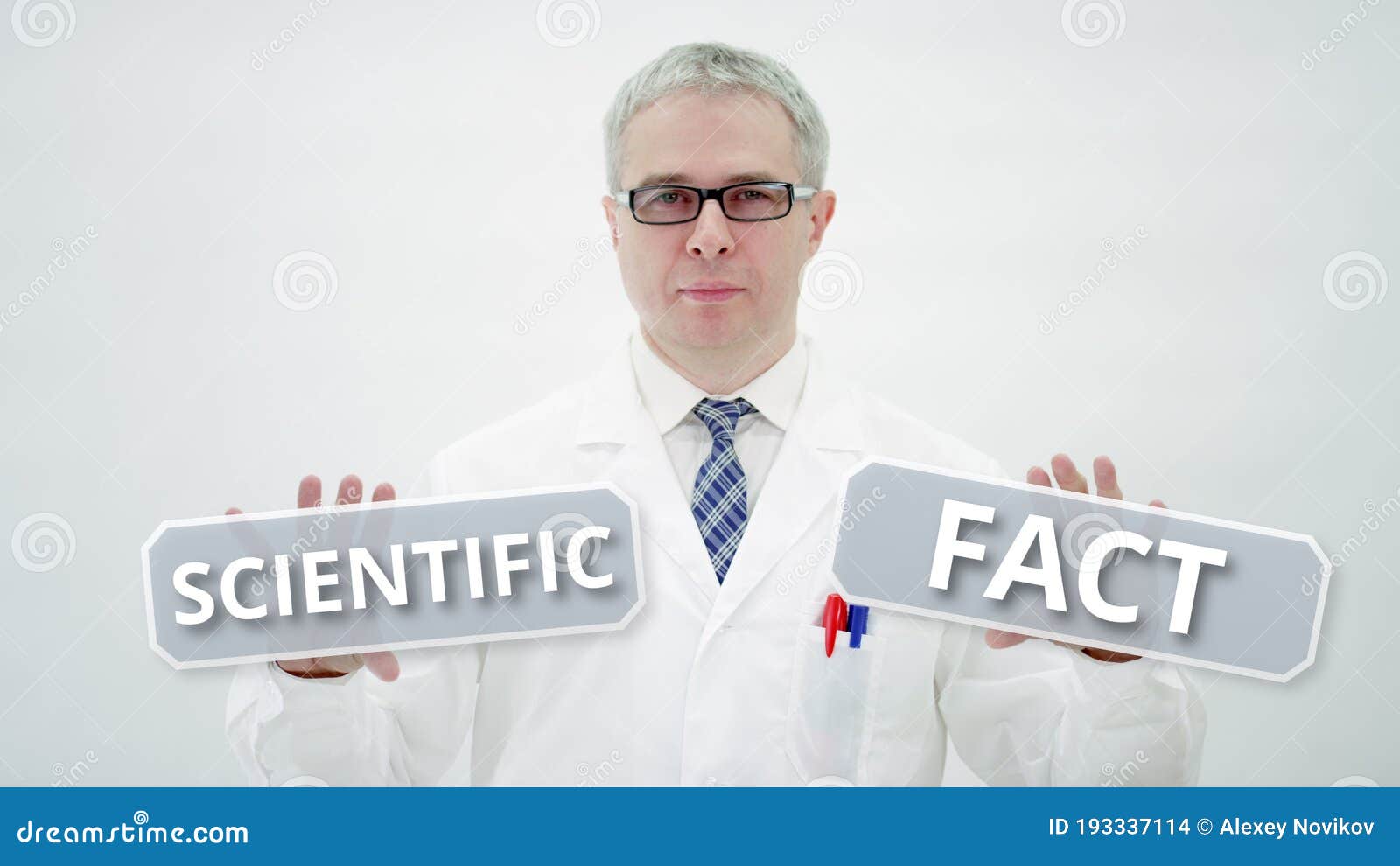 SCIENTIFIC FACT Text Made by a Scientist or Engineer Stock Photo ...