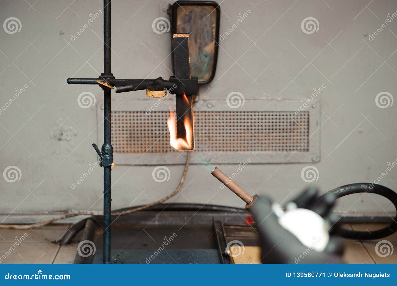 Engineering Testing Machine, Tensile Strength Test Royalty-Free Stock ...