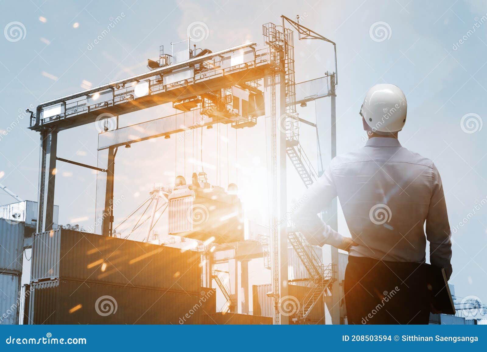 Engineer on site stock photo. Image of boat, commercial - 208503594