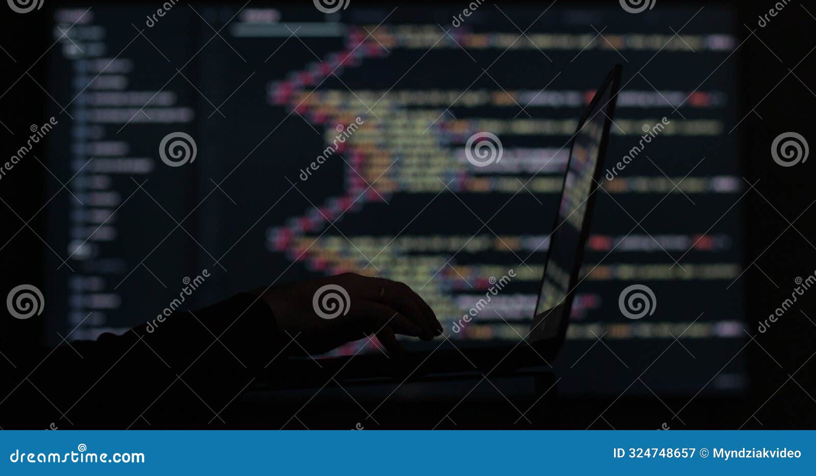It Engineer Software Developer Programmer Interacts With A Chatbot By Creating Code Face