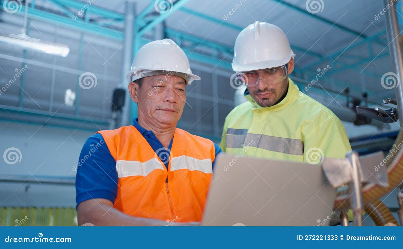 Engineer Specialist Checking and Controlling Machine in Industrial ...