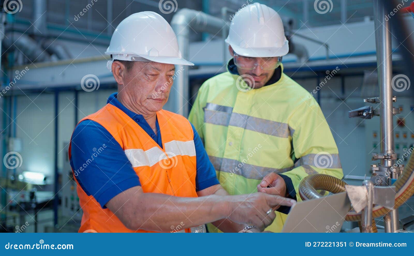 Engineer Specialist Checking and Controlling Machine in Industrial ...