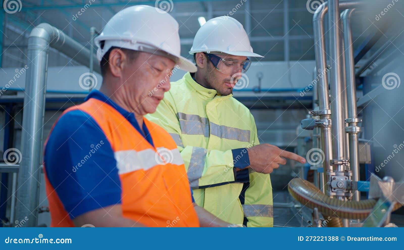 Engineer Specialist Checking and Controlling Machine in Industrial ...