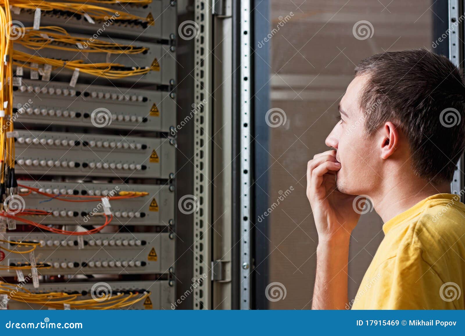 Engineer Stand Holding Schematic Paper Or Blueprints In A Container ...