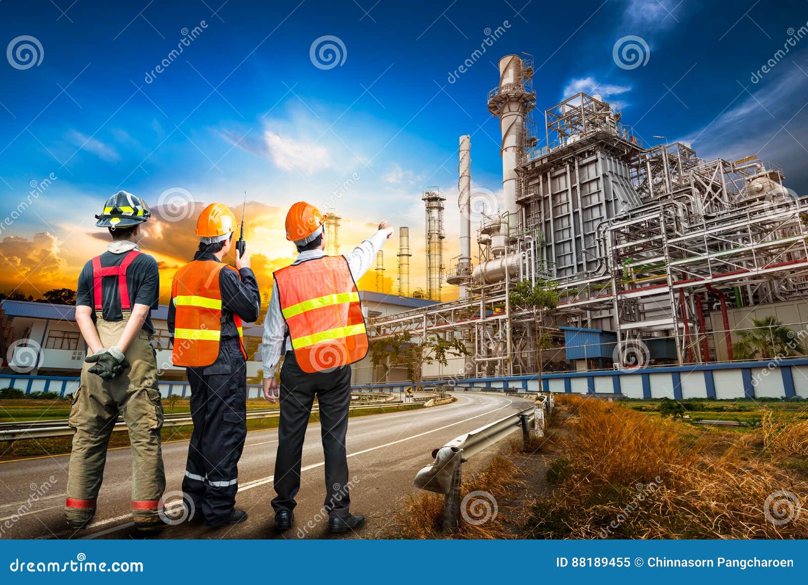 Engineer Survey of Oil Refiner Stock Image - Image of generation ...