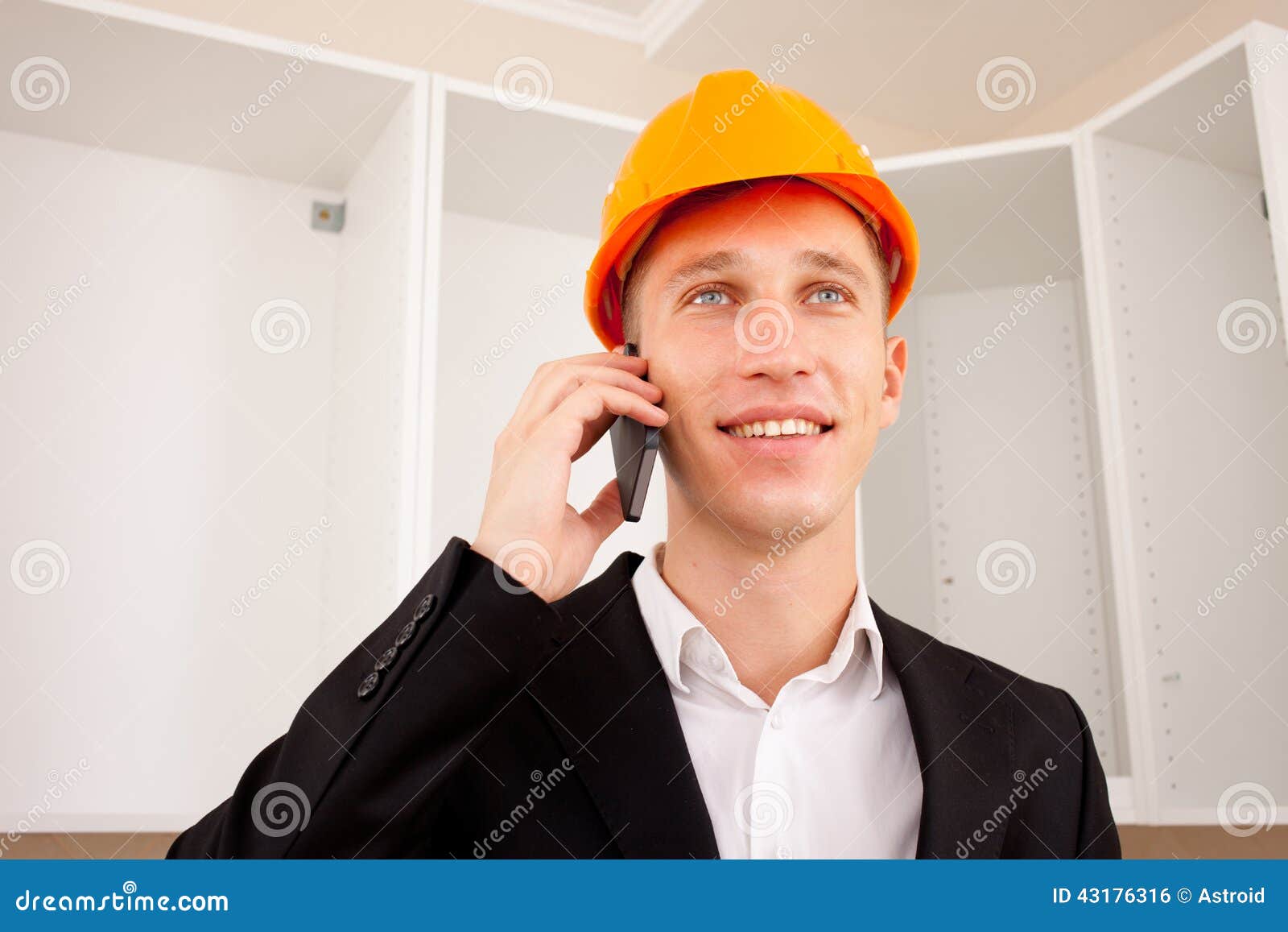 Engineer Talking on the Phone Stock Photo - Image of occupation ...