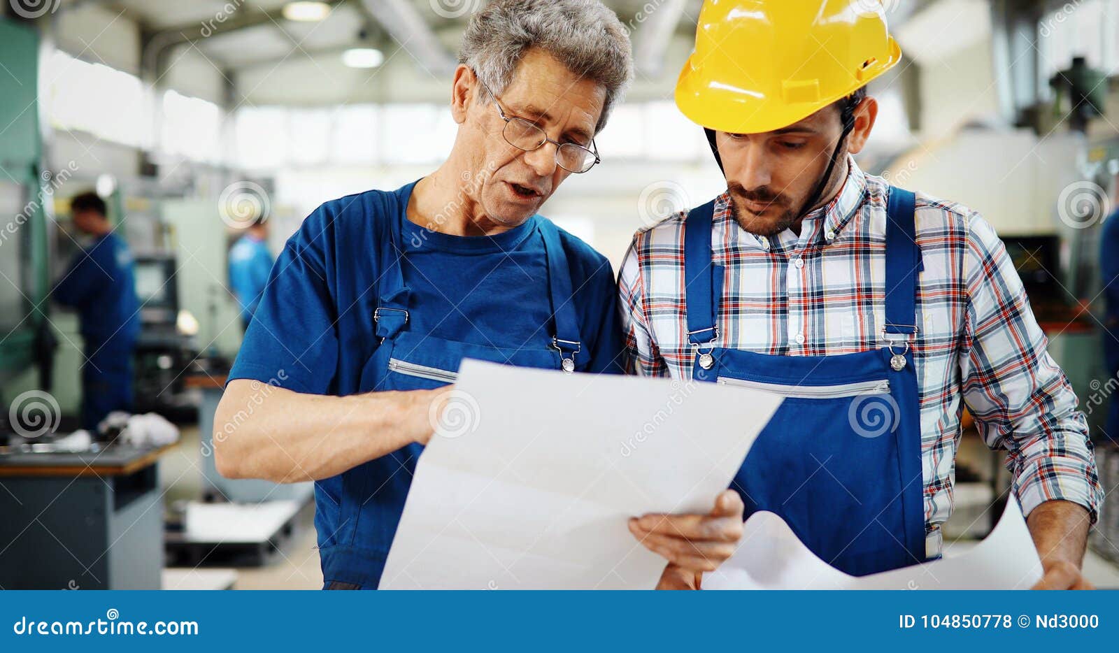 Engineer Teaching Apprentices To Use Tube Bending Machine Royalty-Free ...