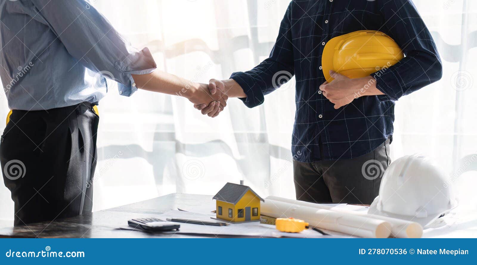 Engineer Team Planning Design House, Modifying Plan, Creating ...