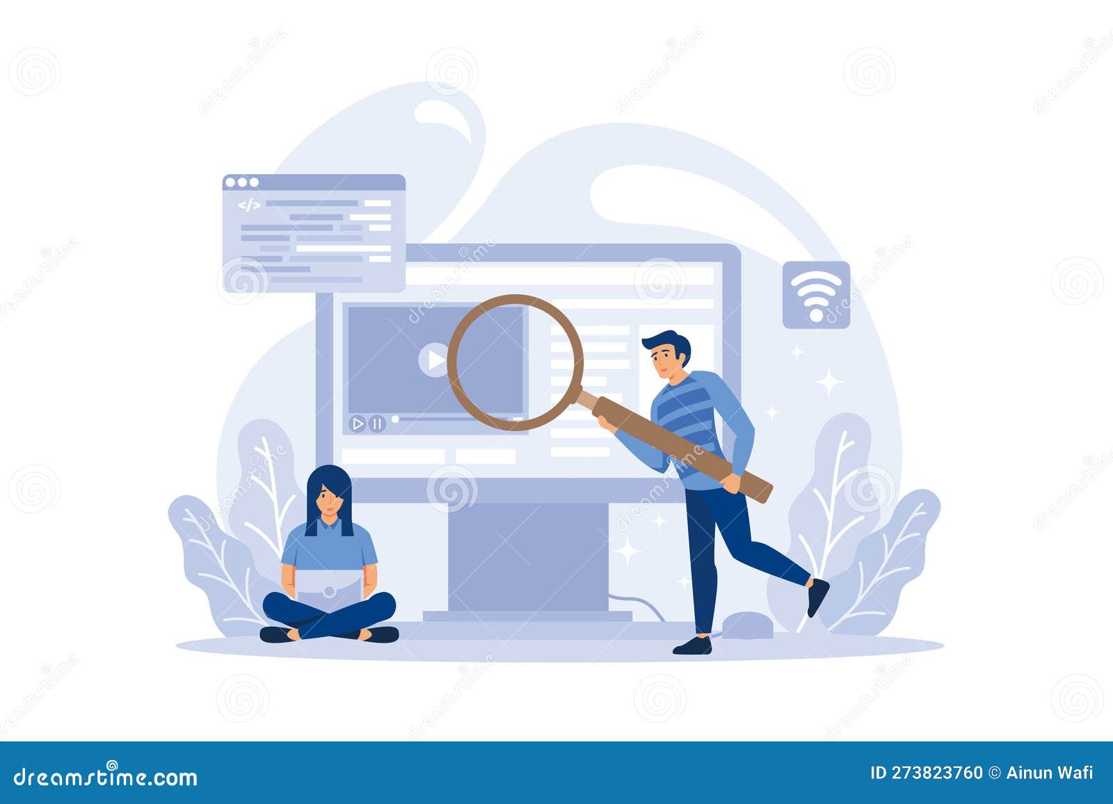 Engineer Team At Project Development Template For Developer Coding Develop Programmer At