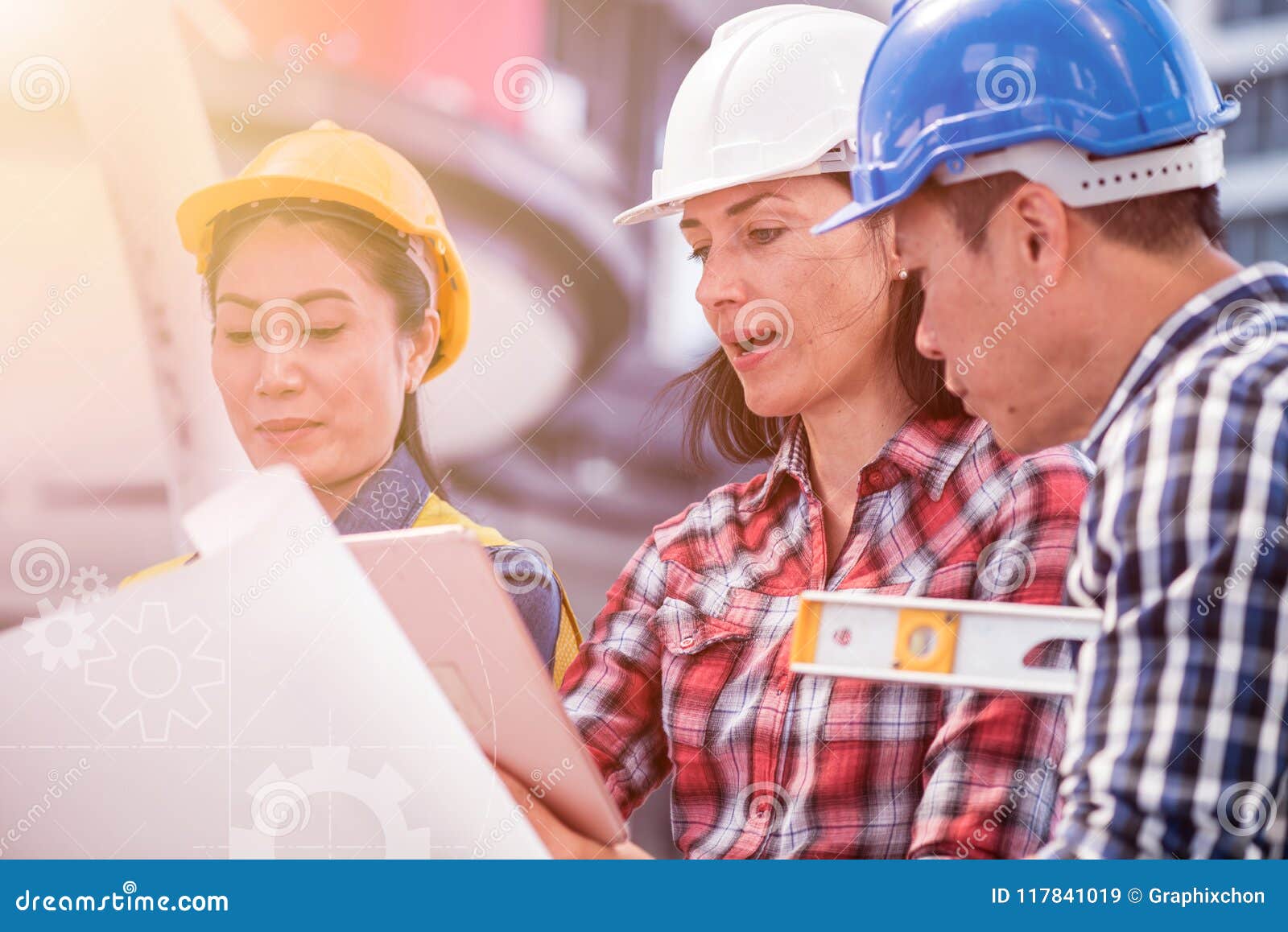 Engineer and teamwork stock image. Image of corporate - 117841019