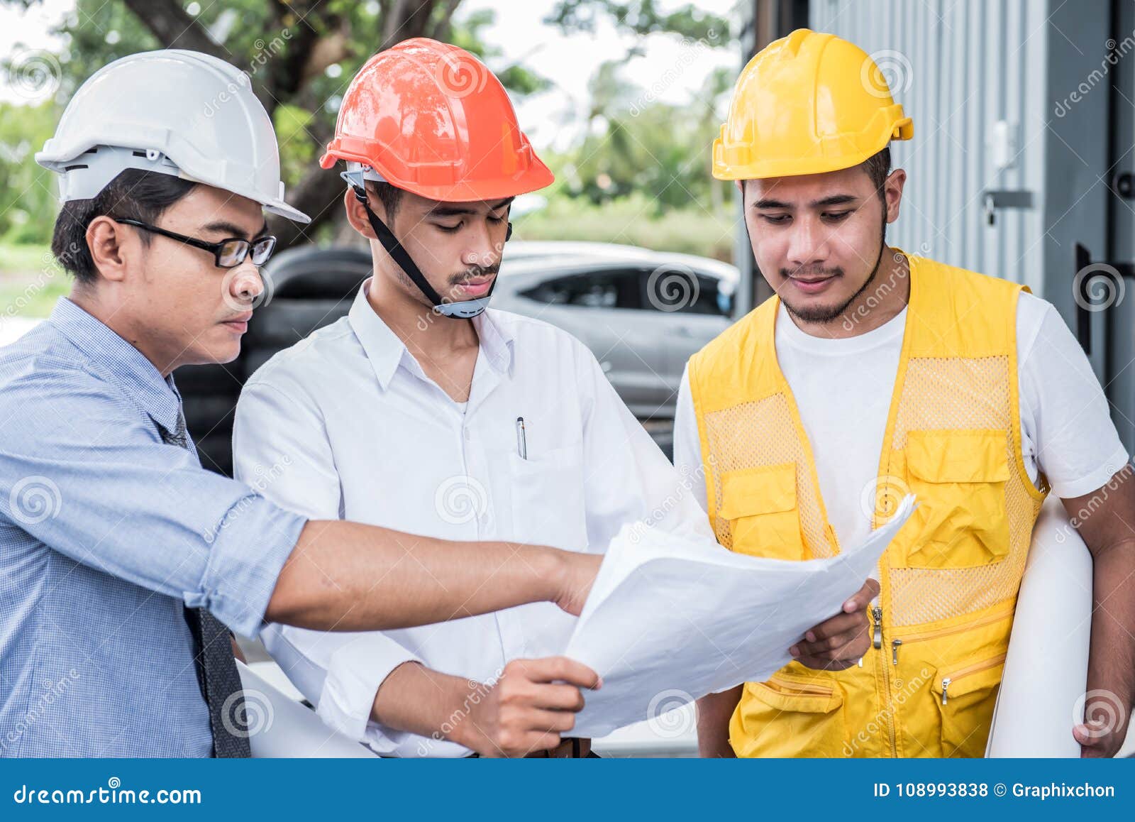 Engineer and teamwork stock photo. Image of meeting - 108993838